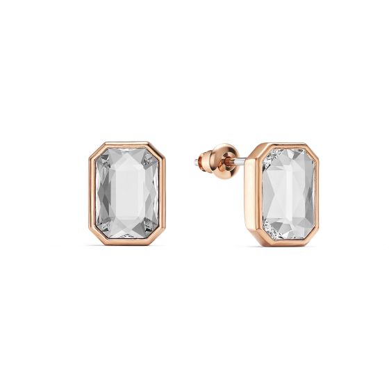 Rose gold crystal stud earrings store