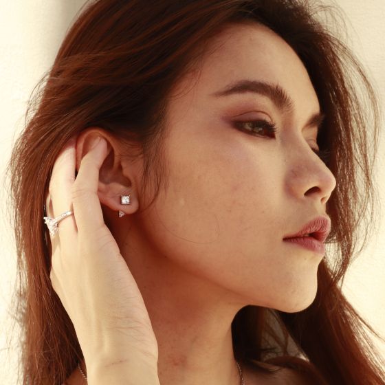 5mm square stud earrings store