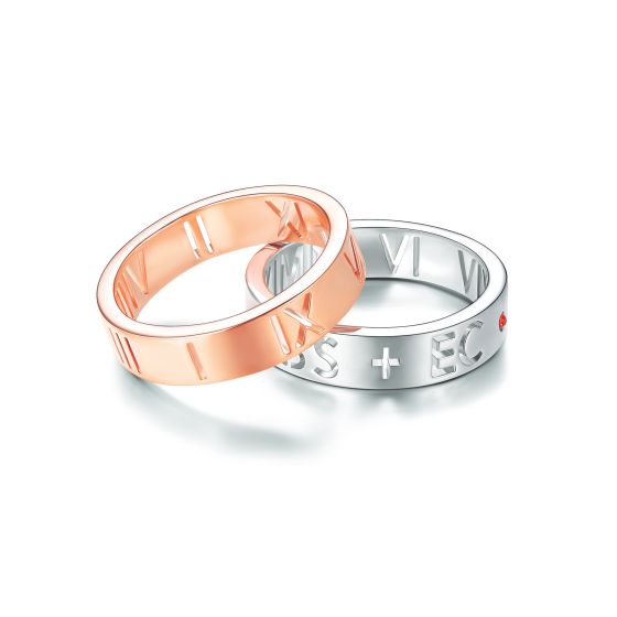 Personalised white gold ring store