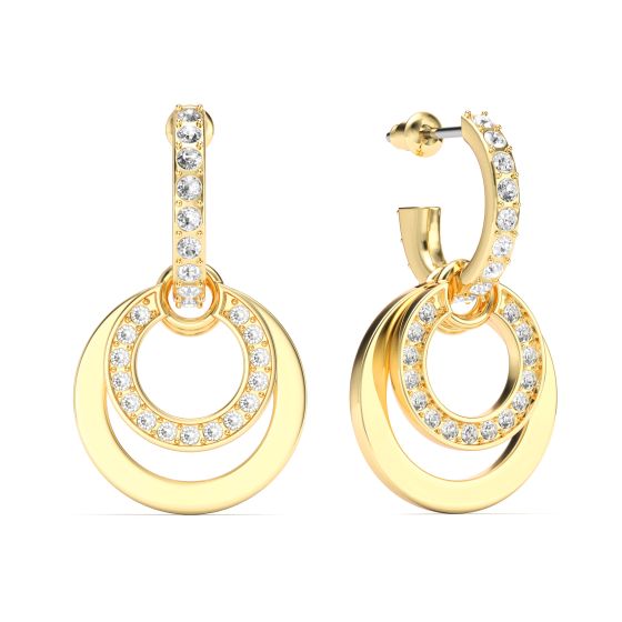 Swarovski gold earrings sale store